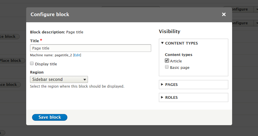 Use two columns for the place block form [#2079037] | Drupal.org